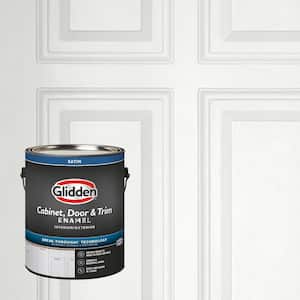 Glidden 1 gal. PPG1024-1 Off White Satin Door, Trim and Cabinet Paint ...