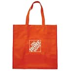 The Home Depot 7.25 in. Orange Reusable Shopping Bag HDRUBAG-TH