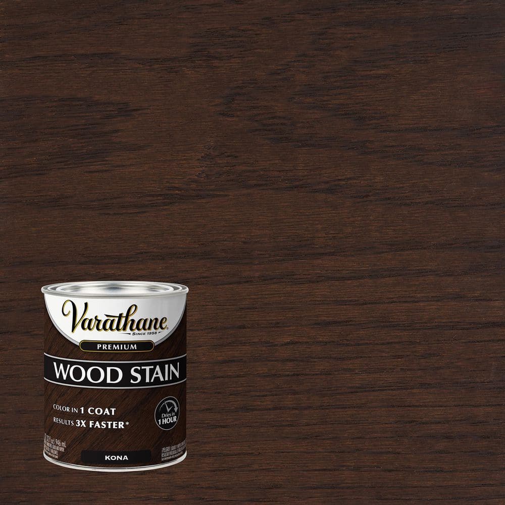 Varathane 1 qt. Kona Premium Fast Dry Interior Wood Stain (2-Pack ...