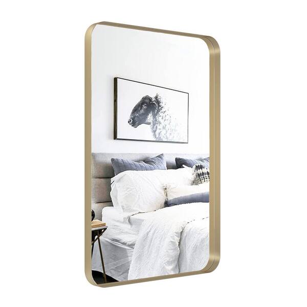 Hooseng Needville 18.1 in. W x 27.6 in. H Medium Rectangular Aluminum ...