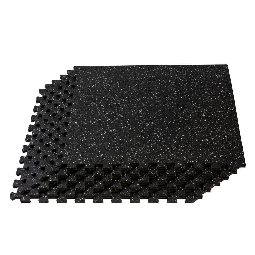 Velotas Velotas Rubber Light Gray Fleck (100 sq. ft.) 24 in. W x 24 in ...