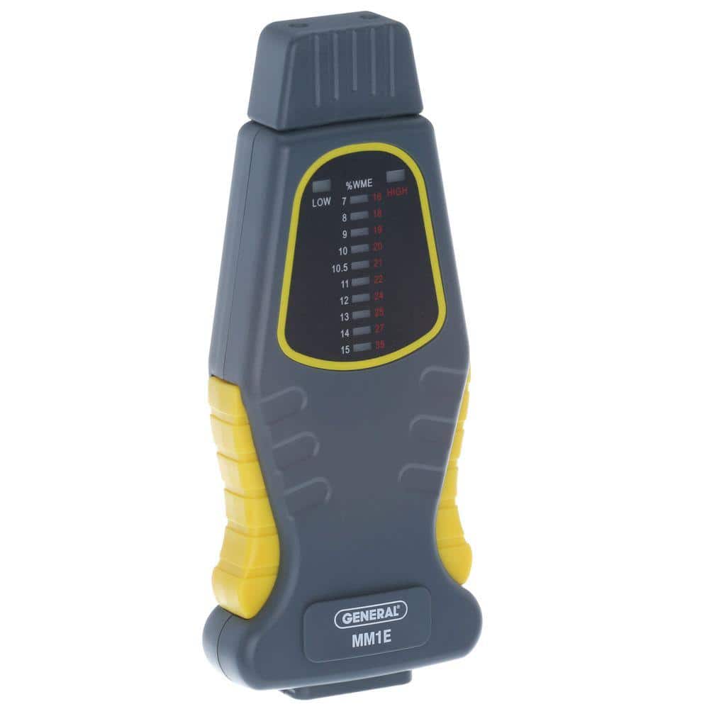General Tools Pin Type Moisture Meter with LED Bar Graph Display MM1E The Home Depot
