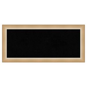 Amanti Art Landon Gold Narrow Framed Black Corkboard 33 in. x 15 in ...