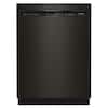 KitchenAid 24 in. Black Stainless Front Control Built-in Tall Tub ...