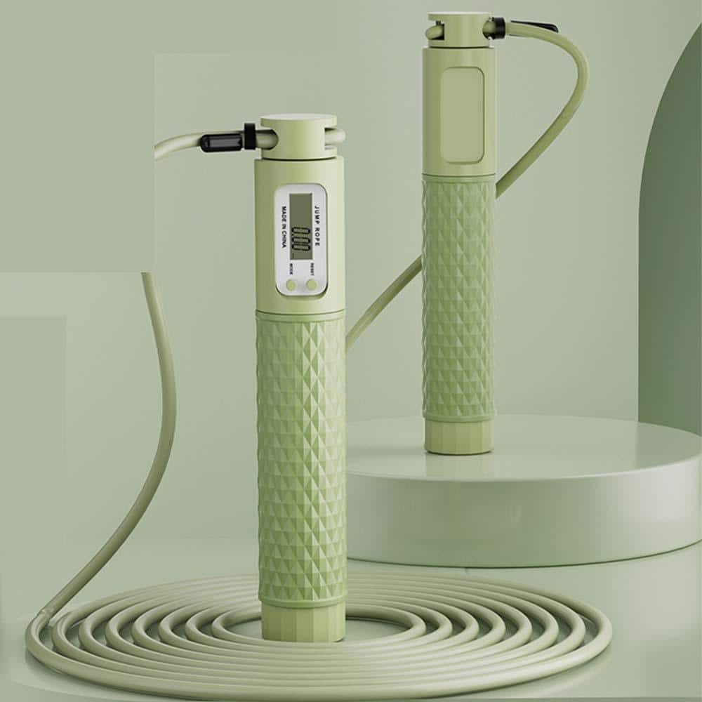 Wellco Weighted Jump Rope for Fitness, Skipping Rope with Counter ...