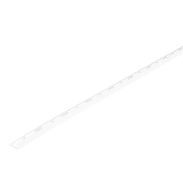 M-D Building Products White 1 in. W x 96 in. L PVC 3/8 in. Tile Edge ...