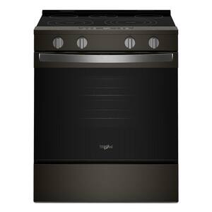 Summit Appliance 20 in. 4 Element Slide-in Electric Range with ...