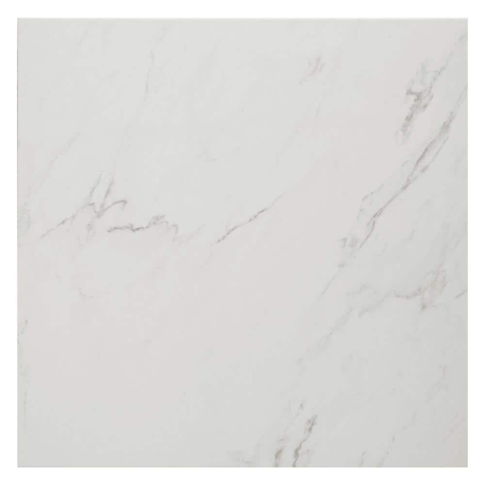 Lifeproof Carrara 18 in. x 18 in. Porcelain Floor and Wall Tile Sample ...