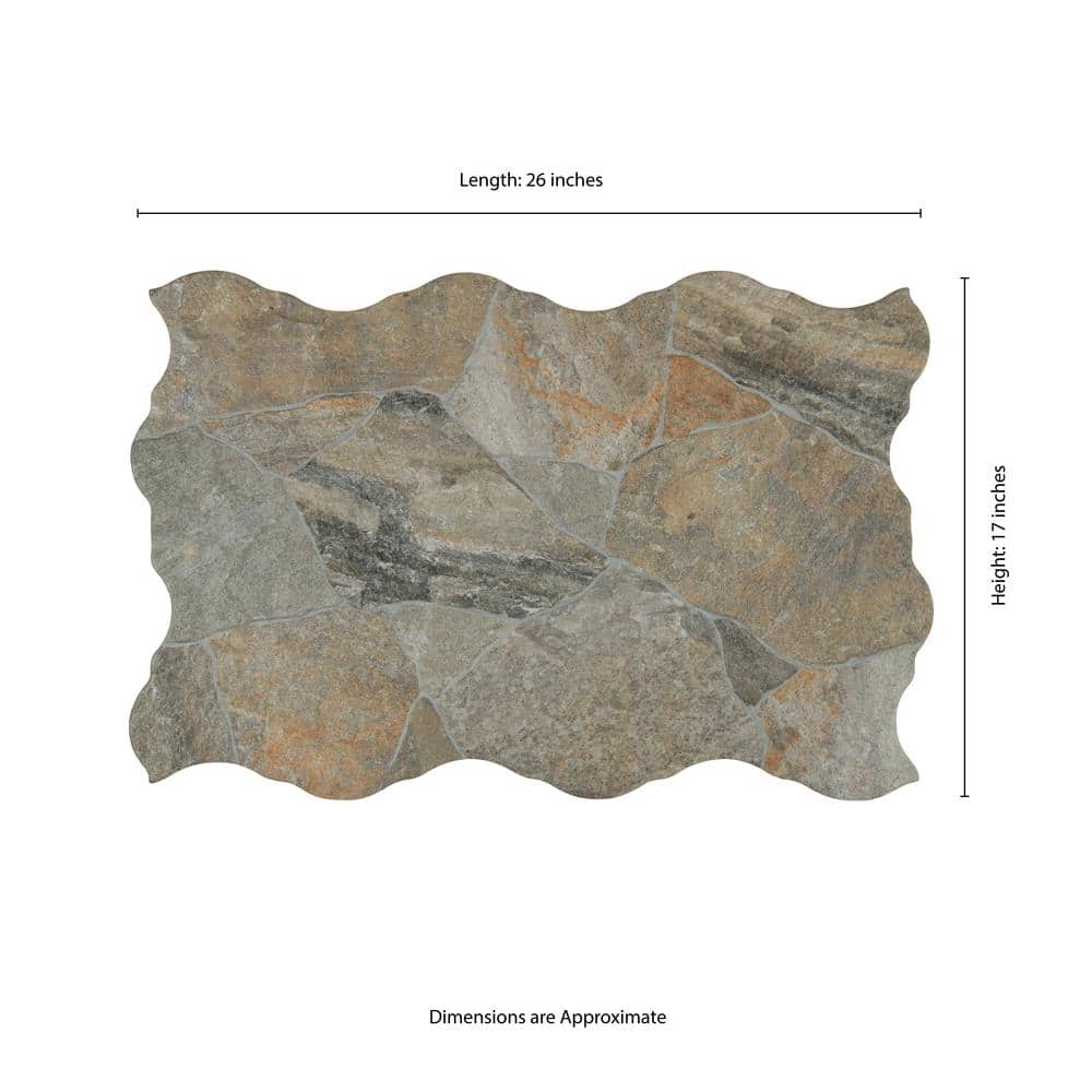 Neptune Gold Matte Porcelain Stone Look Tile - 12.27 Philippines | Ubuy