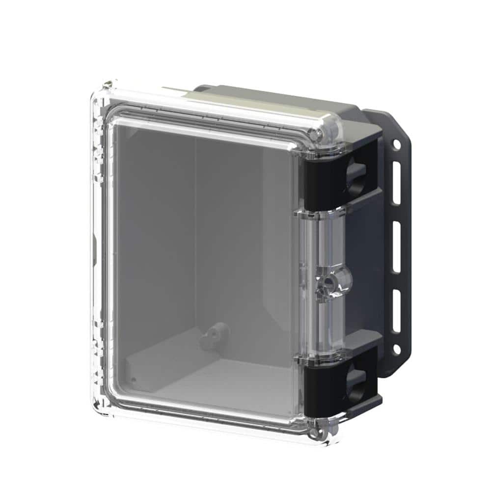 Serpac 9.7 in. L x 8.2 in. W x 5.5 in. H Polycarbonate Clear Hinged ...