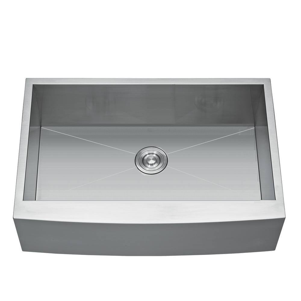 Maincraft Stainless Steel 32 in. Single Bowl Sink Handmade Farmhouse ...
