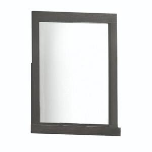 Nestfair 32 in. W x 32 in. H Black Round Brushed Aluminum Frame Mirror ...