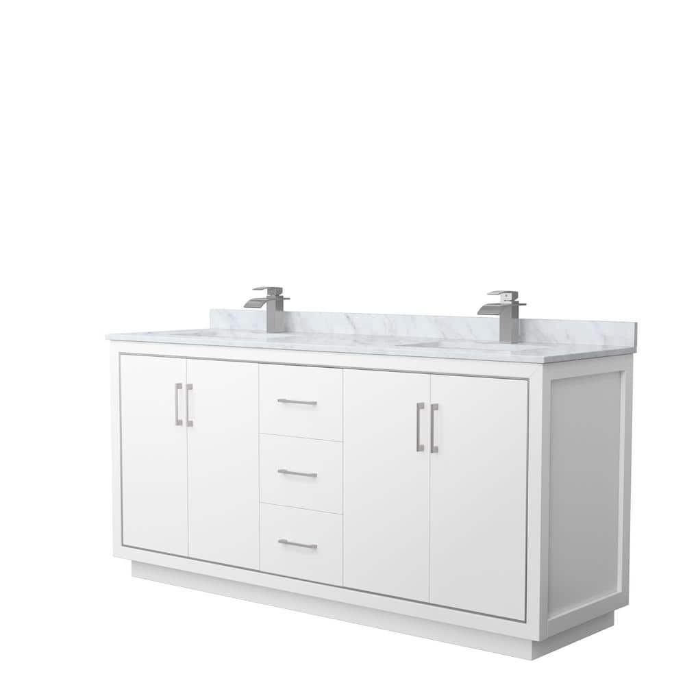 Wyndham Collection Icon 72 in. W x 22 in. D x 35 in. H Double Bath ...
