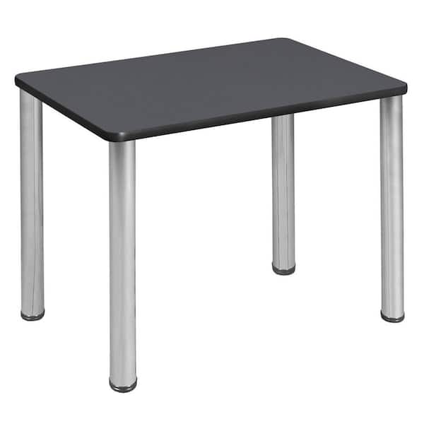 Regency Bastion 26 in. Rectangular Chrome Composite Desk ...