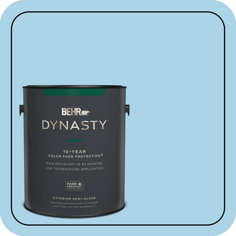 BEHR DYNASTY 1 gal. #550C-3 Monaco Semi-Gloss Exterior Stain-Blocking ...