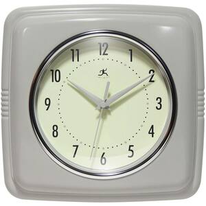 Infinity Instruments Square Retro Red Wall Clock 13228RD-4103 - The ...