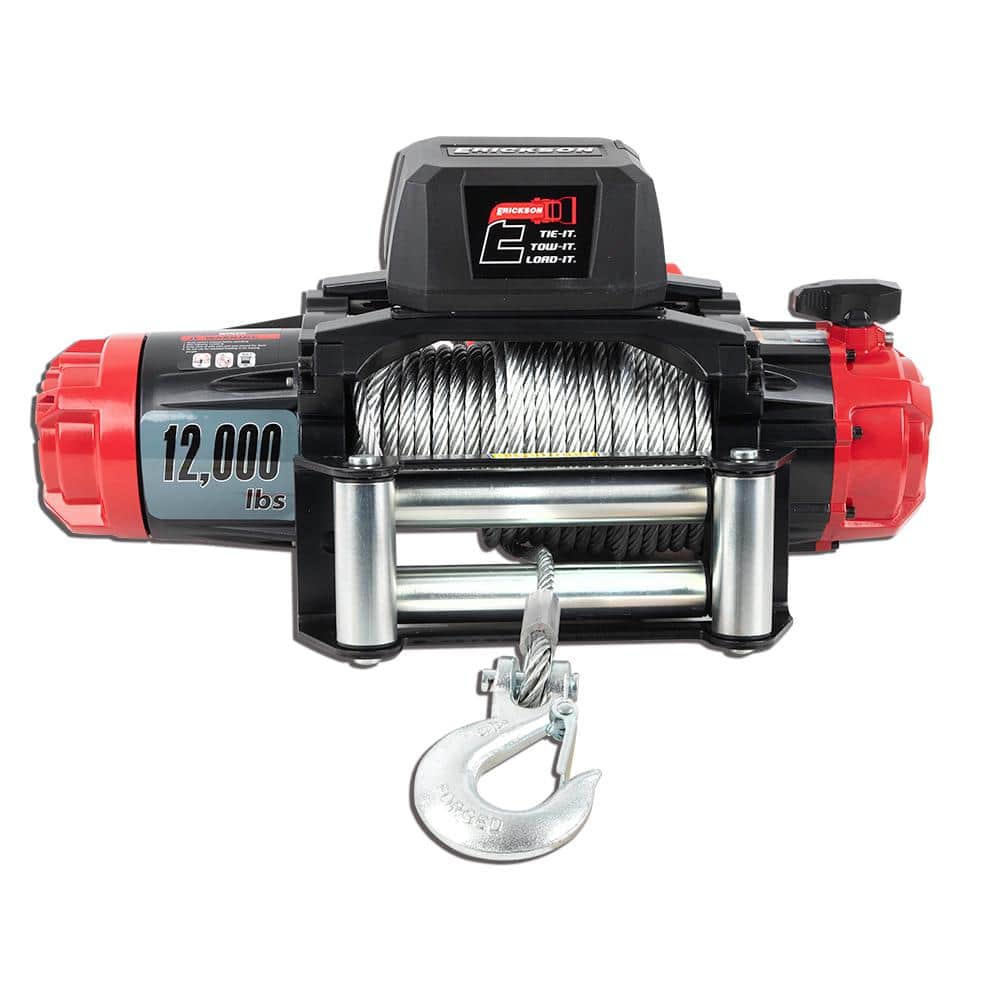 Erickson 12-Volt DC 85 ft. 12000 lb. Electric Winch 06436 - The Home Depot
