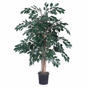 Vickerman 4 ft. Green Artificial Japanese Maple Other Bush in Black ...