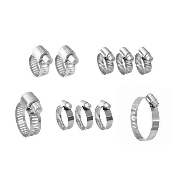 Marine Grade Hose Clamps Assorted 10PK 71505-NI - The Home Depot