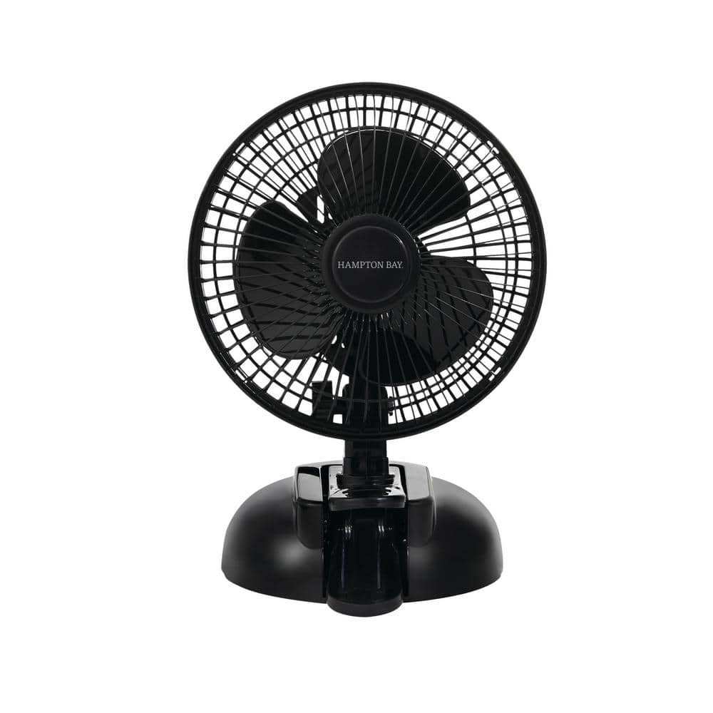 Hampton Bay 6 in. 2 Speed Personal Desk Clip Fan TX-604D - The Home Depot
