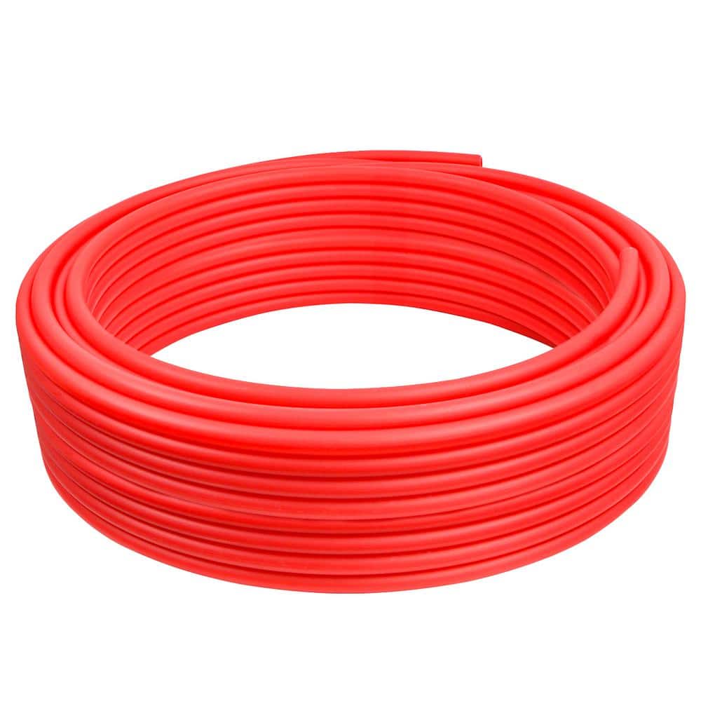 PLUMBFLEX 1/2 in. x 500 ft. Red PEX-B Tubing Potable Water Pipe ...