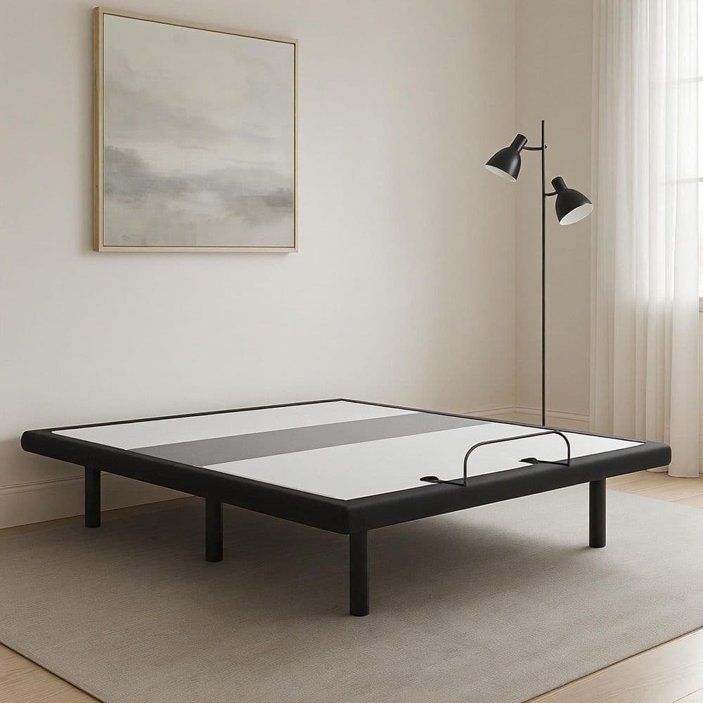 Signature DESIGN BY ASHLEY Best Base with Lumbar and Audio Black Metal ...