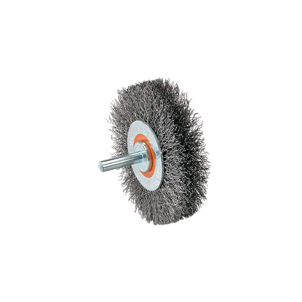 WALTER SURFACE TECHNOLOGIES 3 in. Mounted Brush with Crimped Wires ...