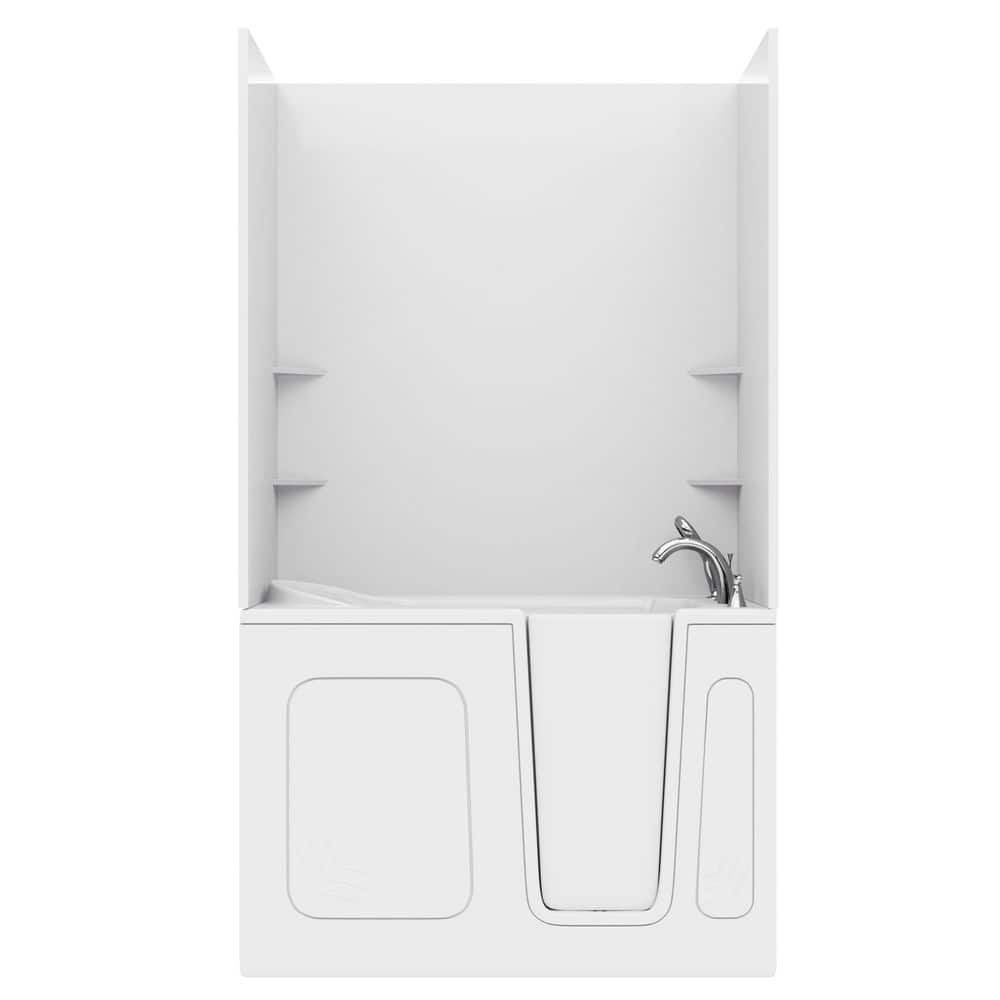 Universal Tubs Nova Heated Series 30 in. x 54 in. Right Side Drain Air ...