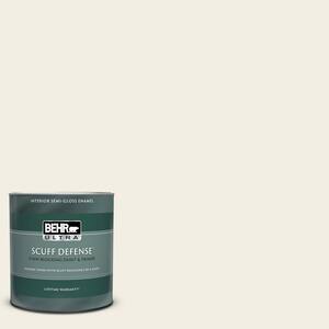 BEHR ULTRA 1 qt. #750C-1 Ivory Mist Satin Enamel Exterior Paint ...