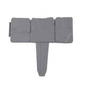 Argee 20 ft. Decorative Plastic Brick Edging with 4 Solar Lighted ...
