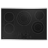 GE Profile 30 in. 5 Burner Element Smart Radiant Electric Cooktop in ...