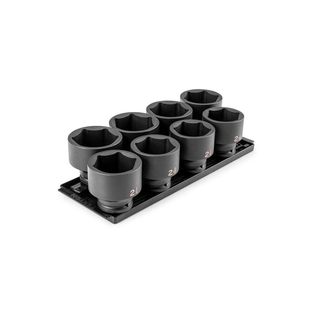 TEKTON 3/4 in. Drive 6-Point Impact Socket Set with Rails and Trays, 8 ...