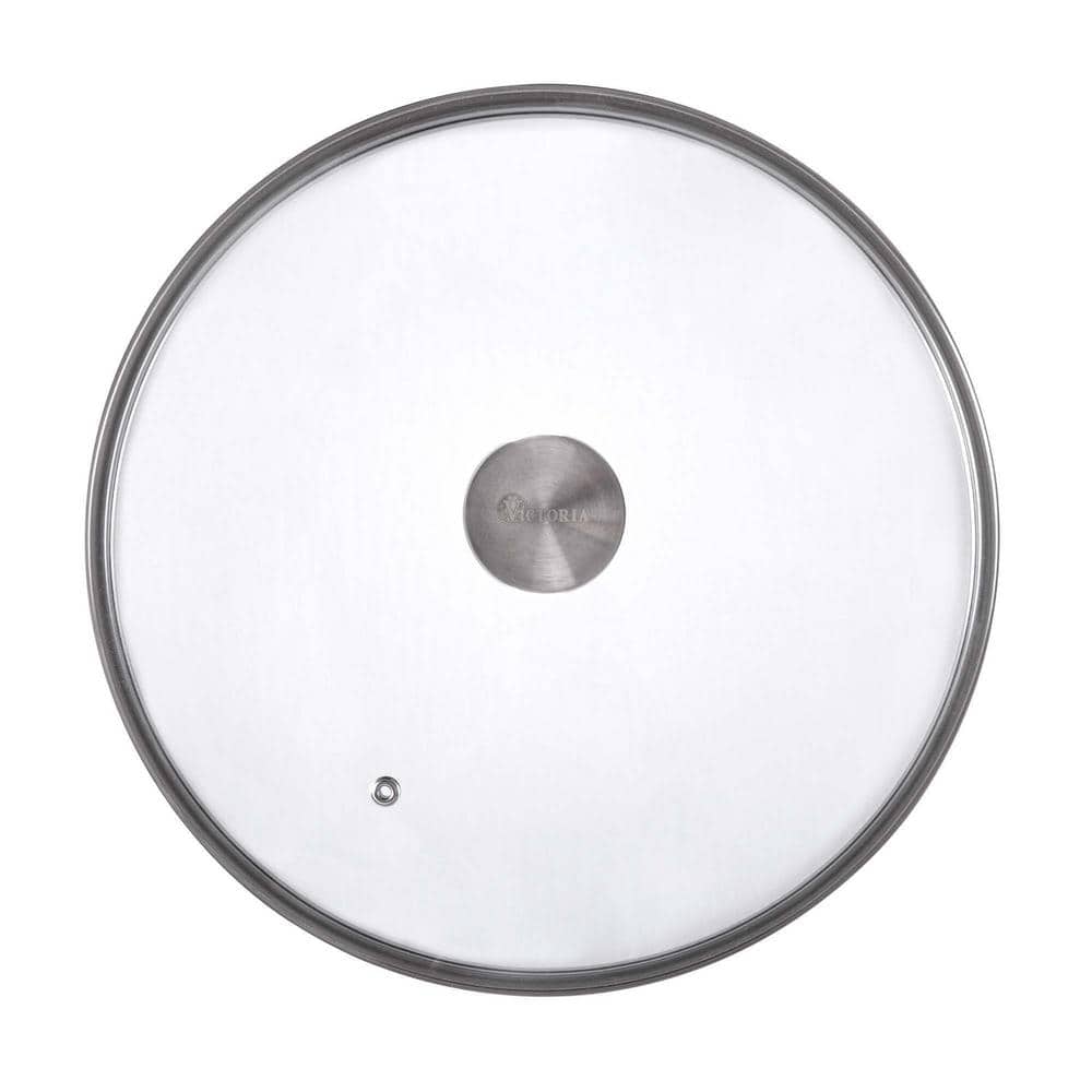 Victoria Glass Lid with Stainless Steel Knob for 12 in. Skillet LID-483 ...