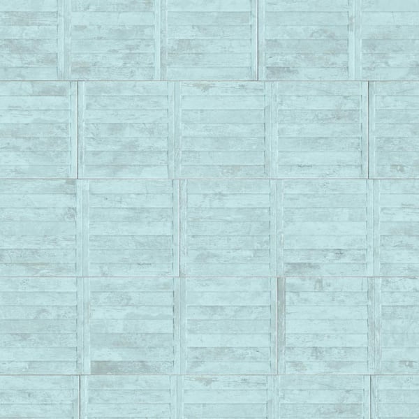 Merola Tile Habanera Decor Azul 11-7/8 in. x 35-1/2 in. Fluted Ceramic ...