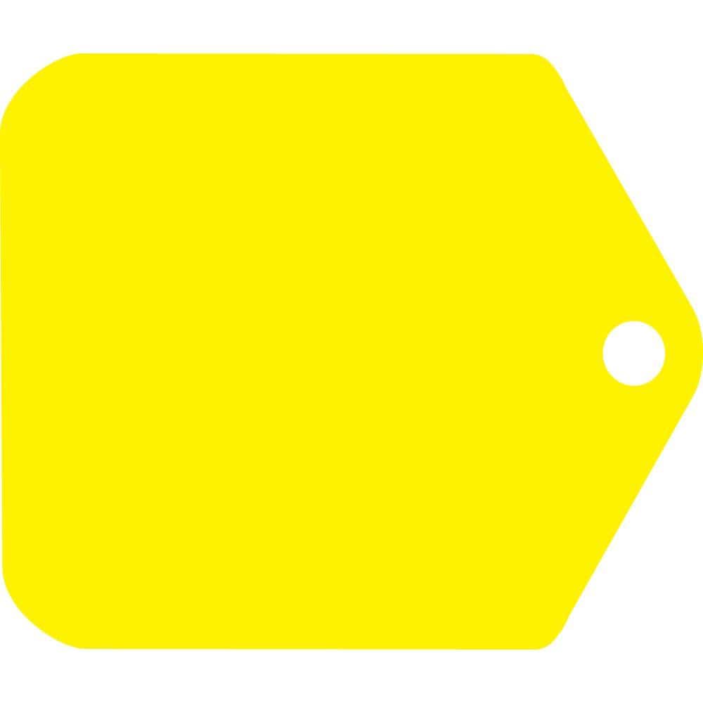 HY-KO 20 in. x 24 in. Corrugated Plastic Make Your Own Yellow Tag Sign ...