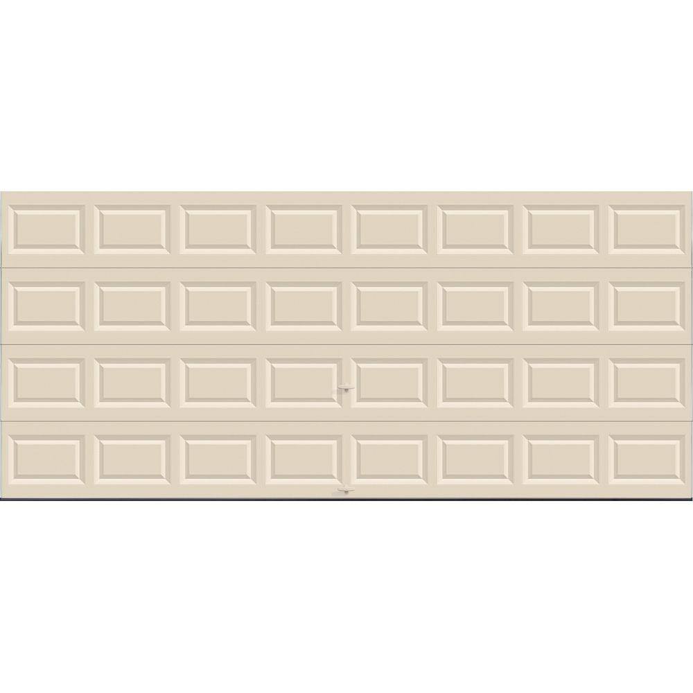 Clopay Classic Steel Short Panel 16 ft x 7 ft Non-Insulated Almond ...