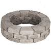 Pavestone RumbleStone 39 in. x 10.5 in. Tree Ring Kit in Greystone ...