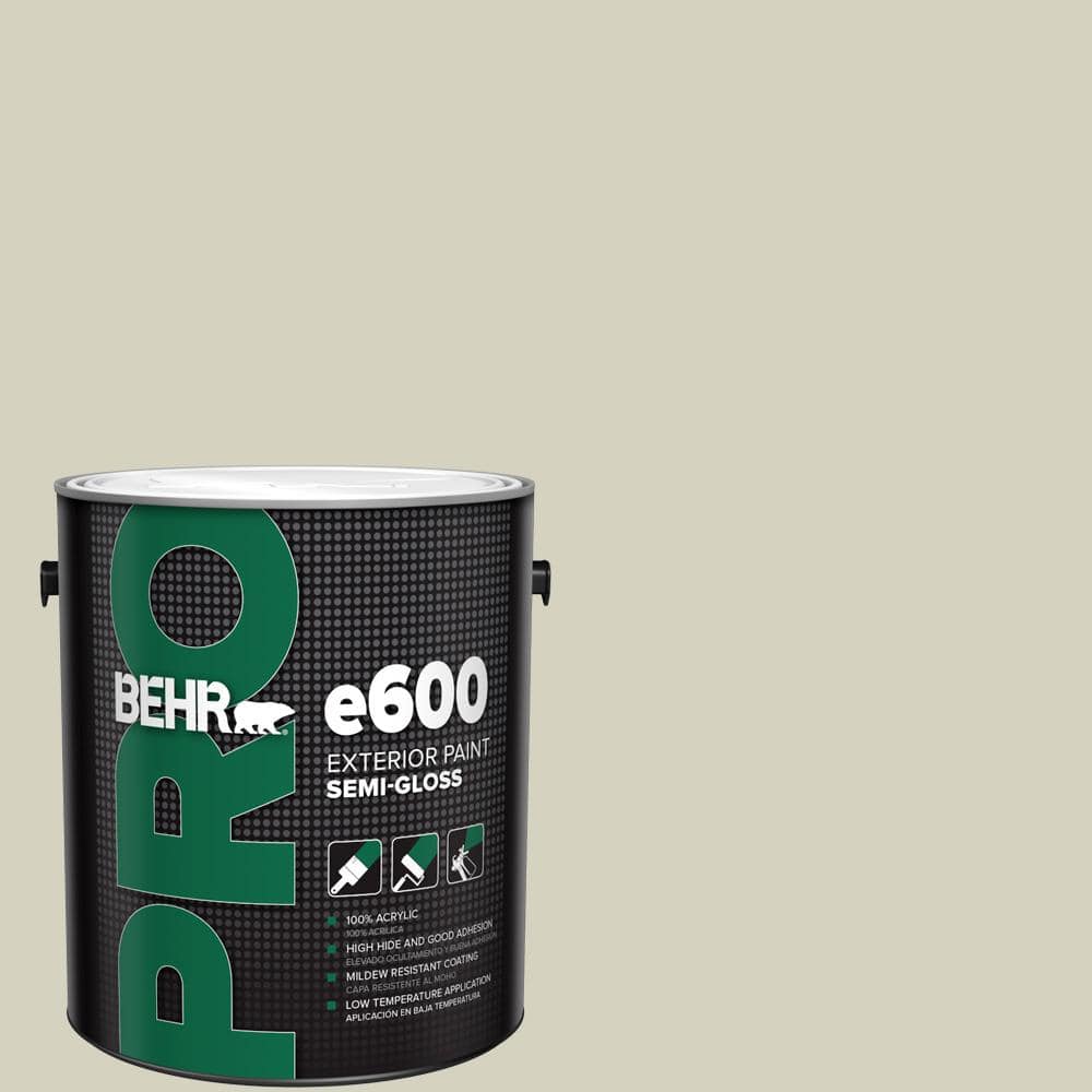 BEHR PRO 1 gal. #PPF-14 Traditional Tan Semi-Gloss Exterior Paint ...
