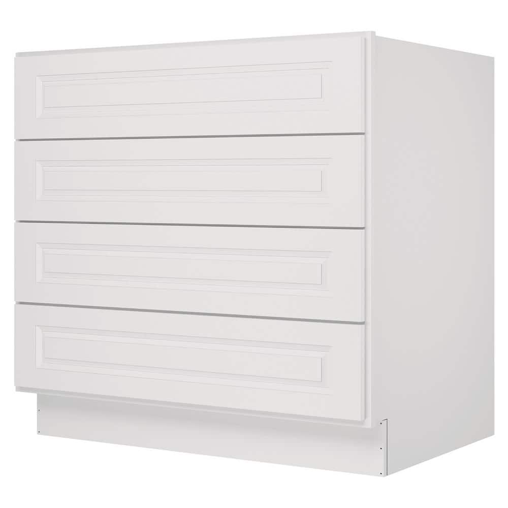 HOMEIBRO 36 in. Wx24 in. Dx34.5 in. H in Raised Panel Dove Plywood ...