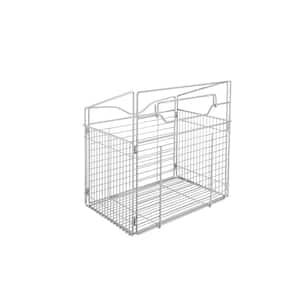 Rev-A-Shelf 18 in. H x 18 in. W Chrome Steel 1-Drawer Wide Mesh Wire ...