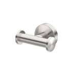 Gatco Glam, Double Robe Hook in Satin Nickel 4645A