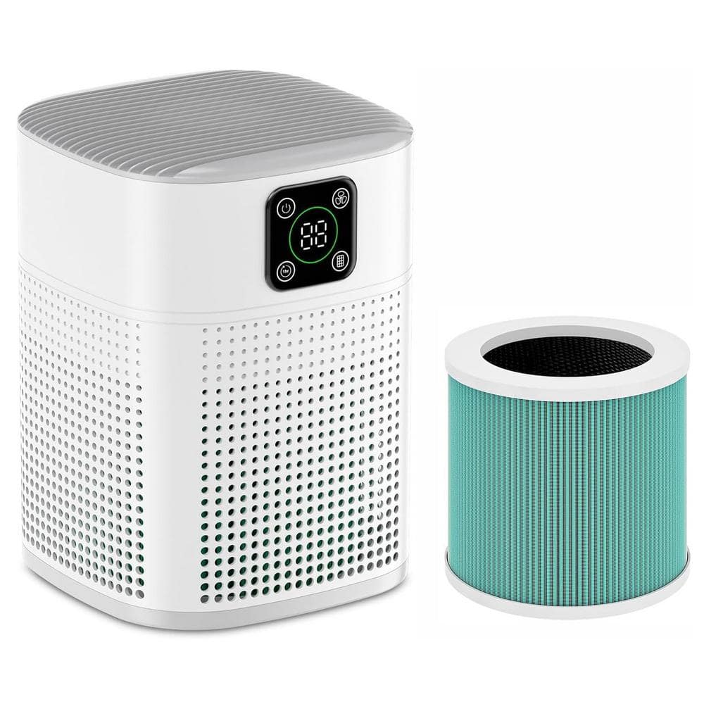 600 Sq. Ft. H13 HEPA Air Purifiers for Bedroom with Air Intake, 3 Fan ...