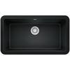 Blanco IKON Black Granite Composite 33 in. Single Bowl Farmhouse Apron ...