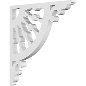 Ekena Millwork 5/8 in. W X 18 in. H X 18 in. D PVC Wagon Wheel Bracket ...