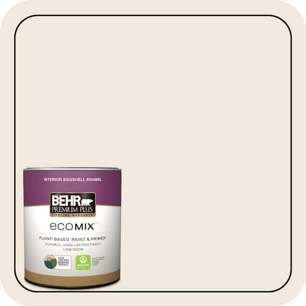 BEHR PREMIUM PLUS 1 qt. #PPL-50 Table Linen Eggshell Enamel EcoMix ...