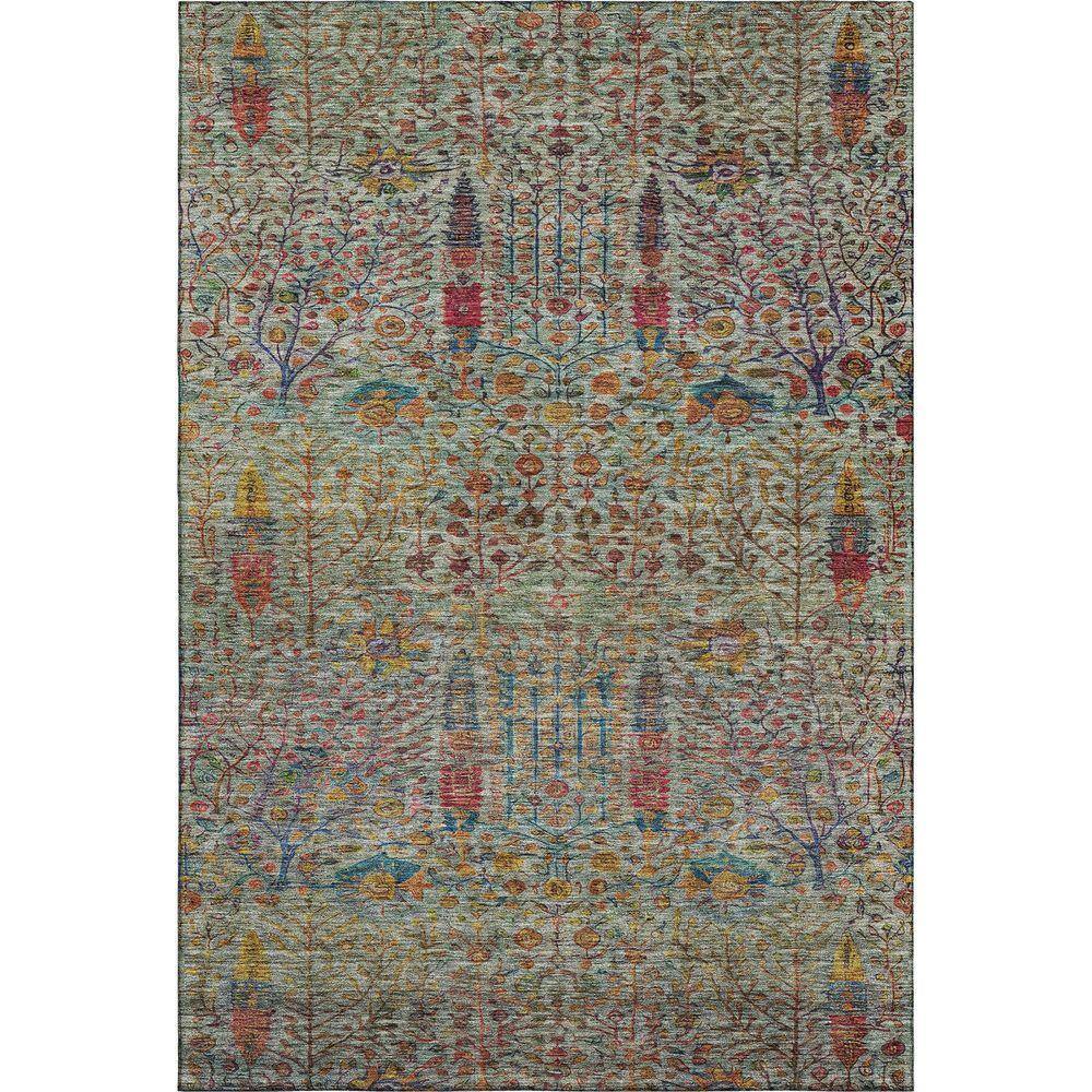 Addison Rugs Mayfield Premium Machine Washable Abstract AMF2053 Green 5 ...