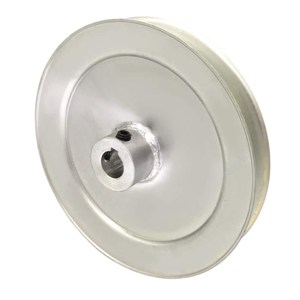 6 in. Dia x 5/8 in. Bore Steel V-Groove Drive Pulley-260058 - The Home ...
