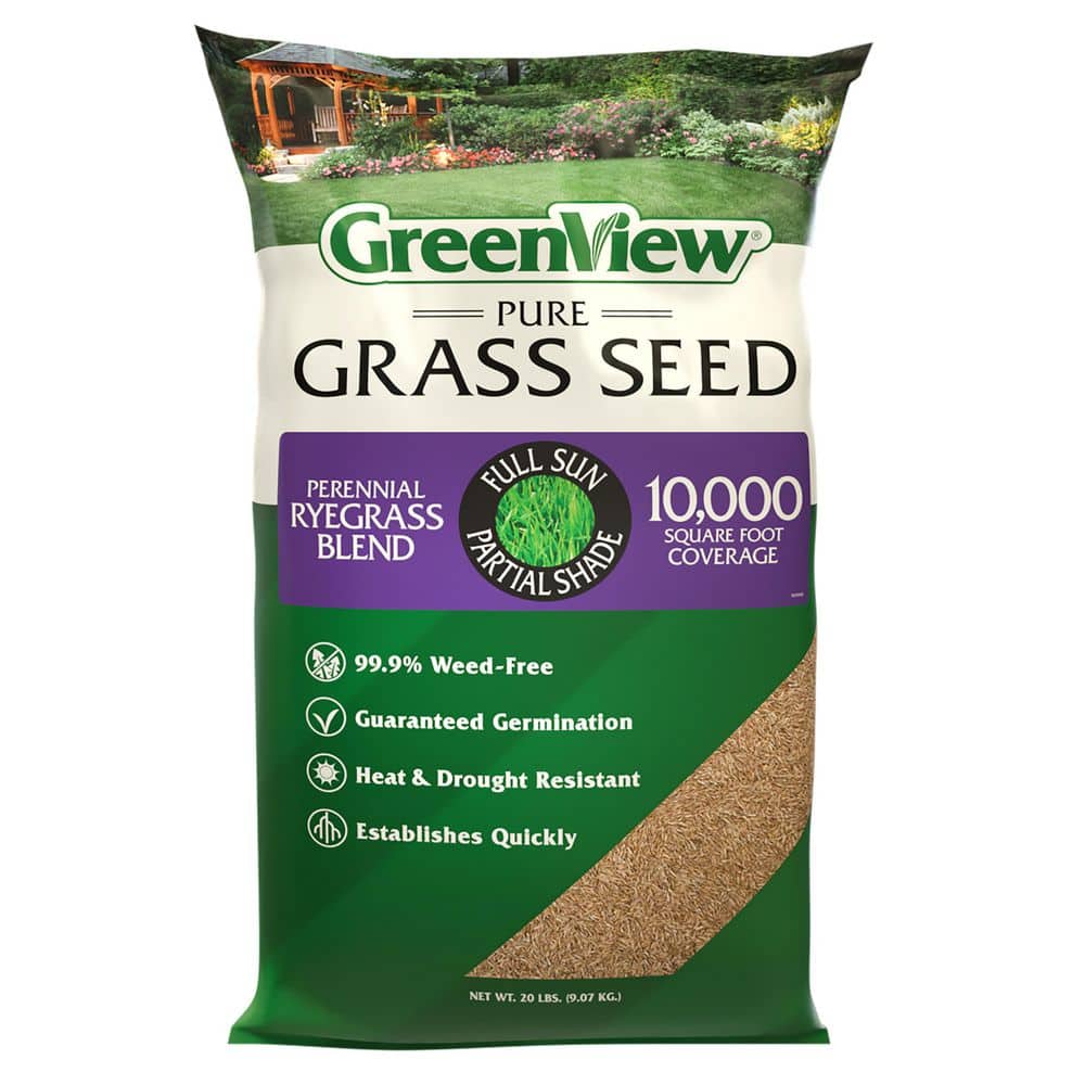 Reviews for GreenView 20 lbs. Pure Grass Seed Perennial Ryegrass Blend ...