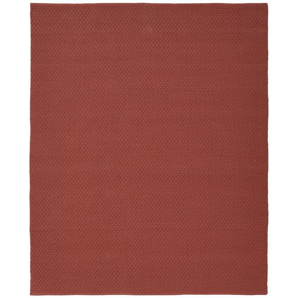 HomeRoots 5 ft. x 8 ft. Red Abstract Area Rug 2000567790 - The Home Depot