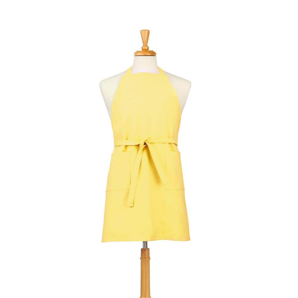 ASD Living Two Pocket Cotton Canvas Chef's Apron, Sun Yellow 01-419 ...